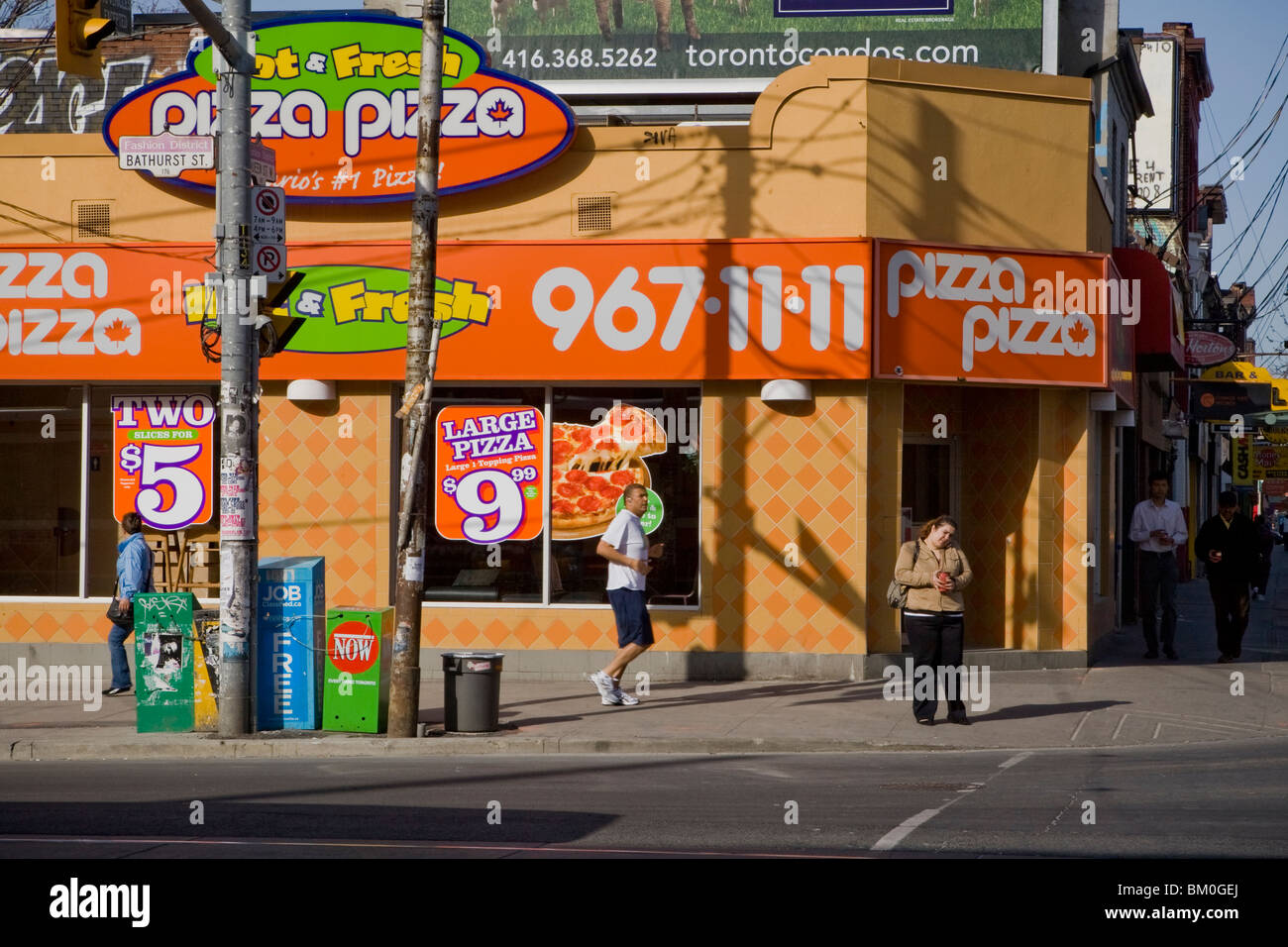 A Pizza Pizza restaurant is seen in Toronto Stock Photo - Alamy