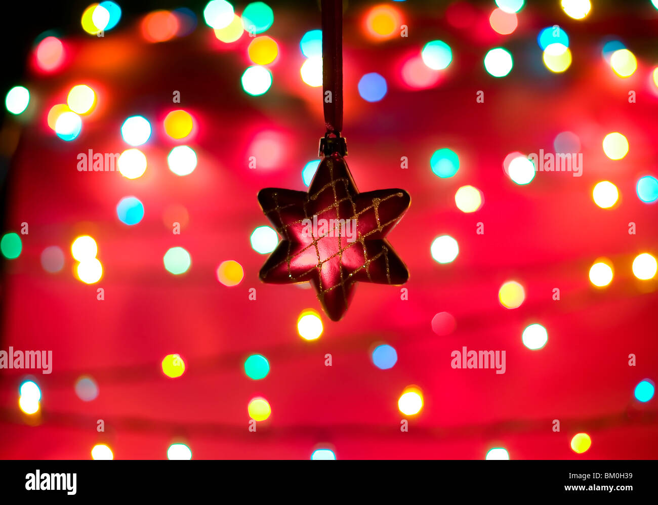 Photo in various colors, defocused picture with star Stock Photo - Alamy