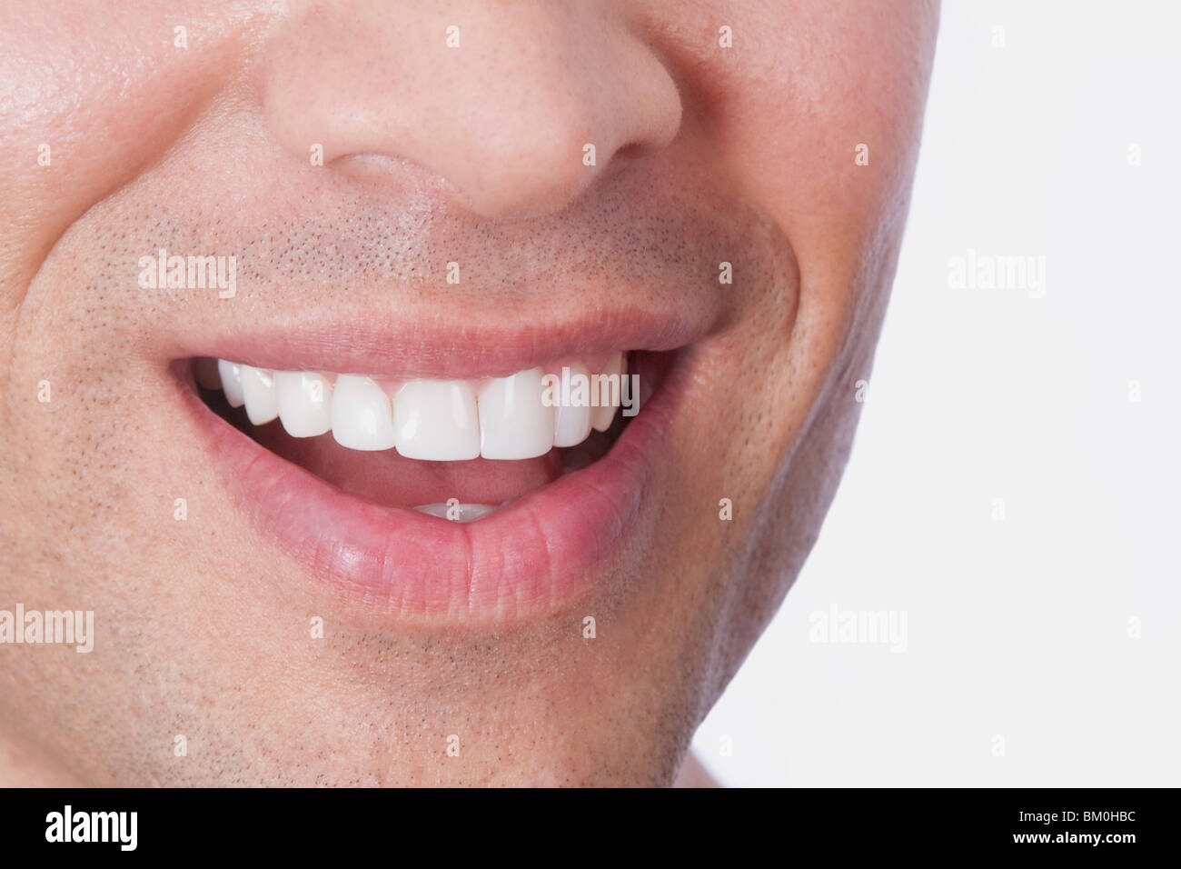 Smiling face of a man Stock Photo - Alamy