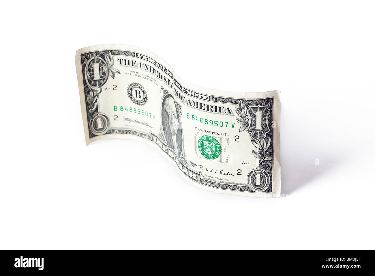 paper currency wave on white background Stock Photo - Alamy