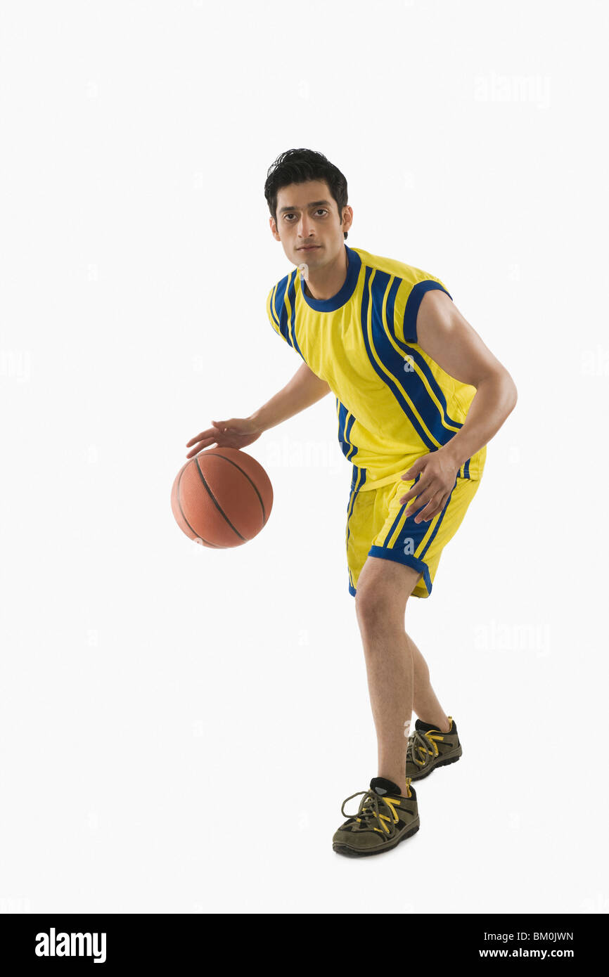 Portrait basketball player dribbling ball hi-res stock photography and ...
