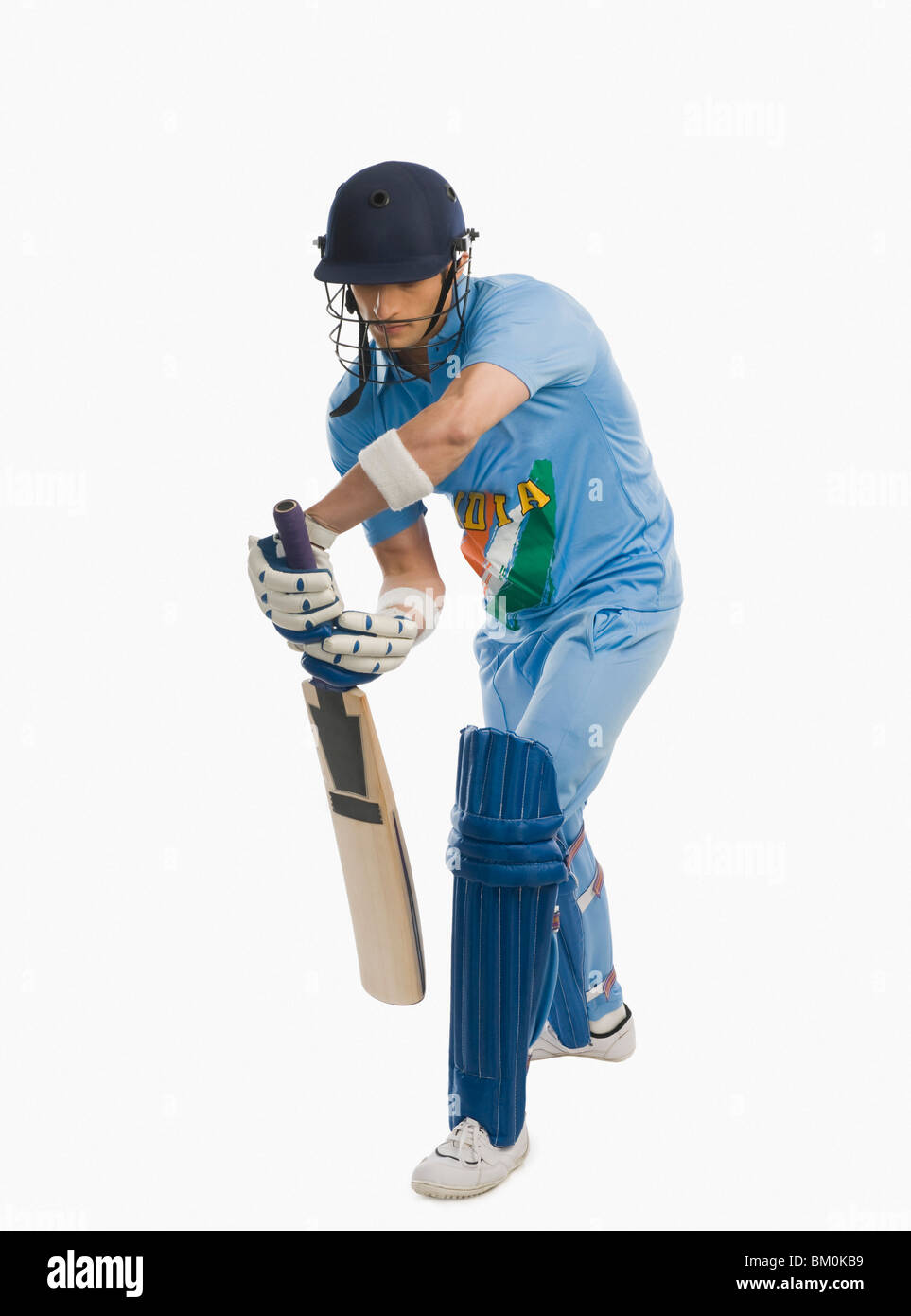 Professional sportsperson defending action sport competition Cut Out ...