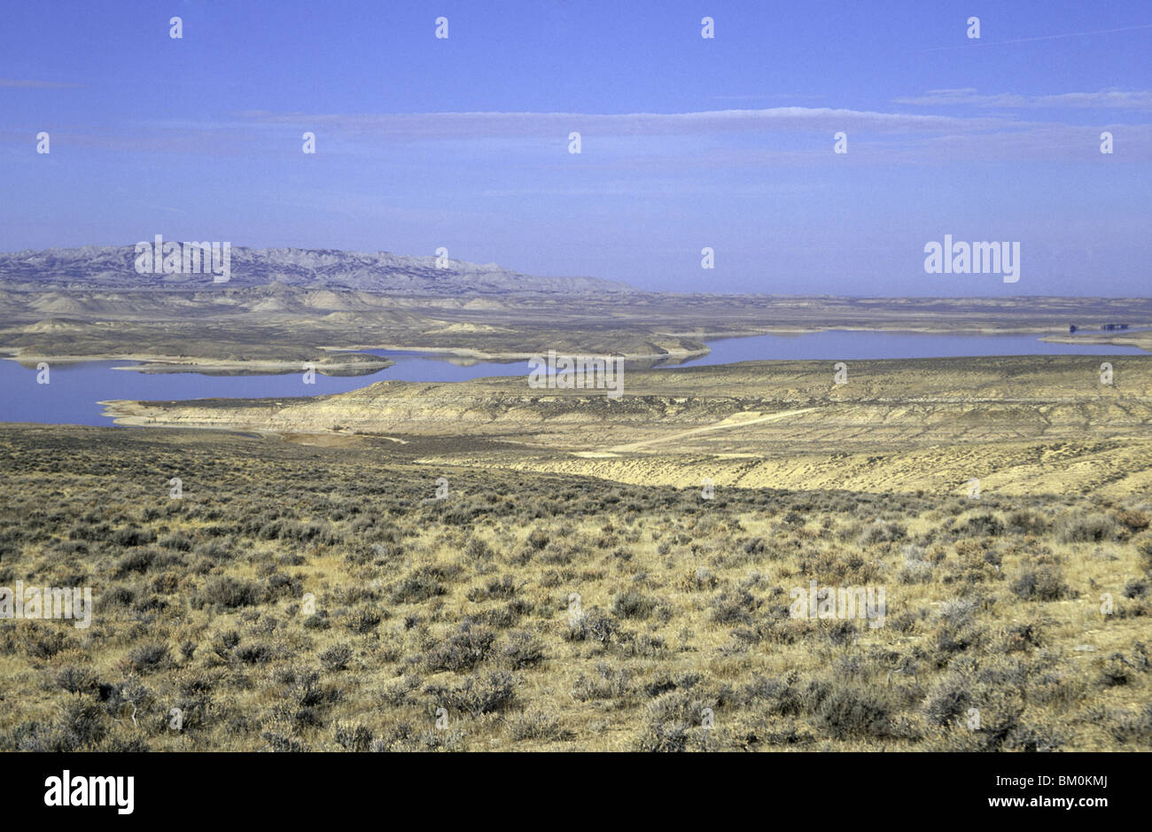 Reservoir on a landscape, Flaming Gorge National Recreation Area ...