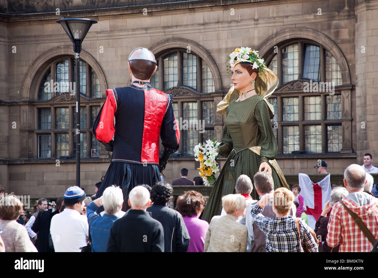 Sheffield City Giants perform at the St Georges Day celebrations at The ...