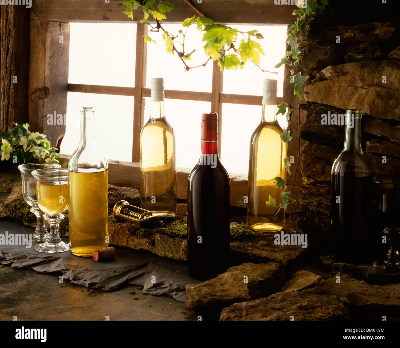 home made wines Stock Photo - Alamy