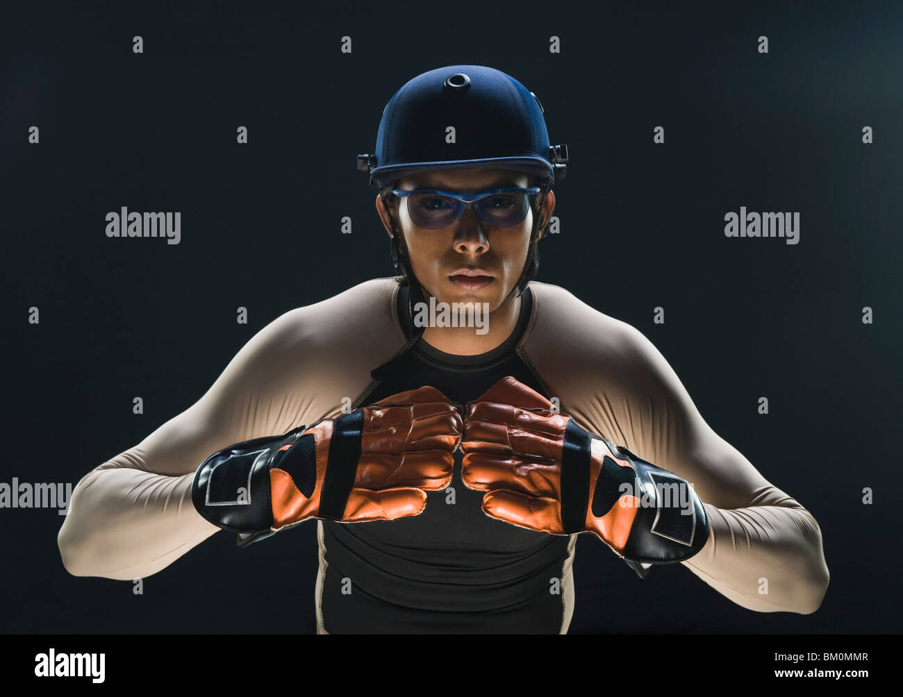 Wicket keeper helmet hi-res stock photography and images - Alamy