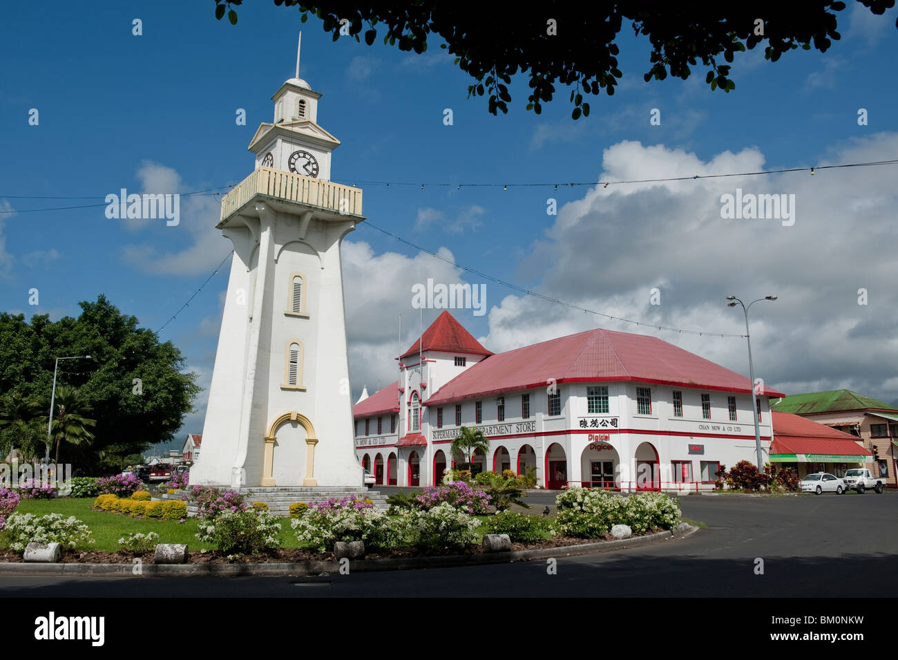 Apia Clock Tower, Apia, Upola Island, Samoa Stock Photo - Alamy
