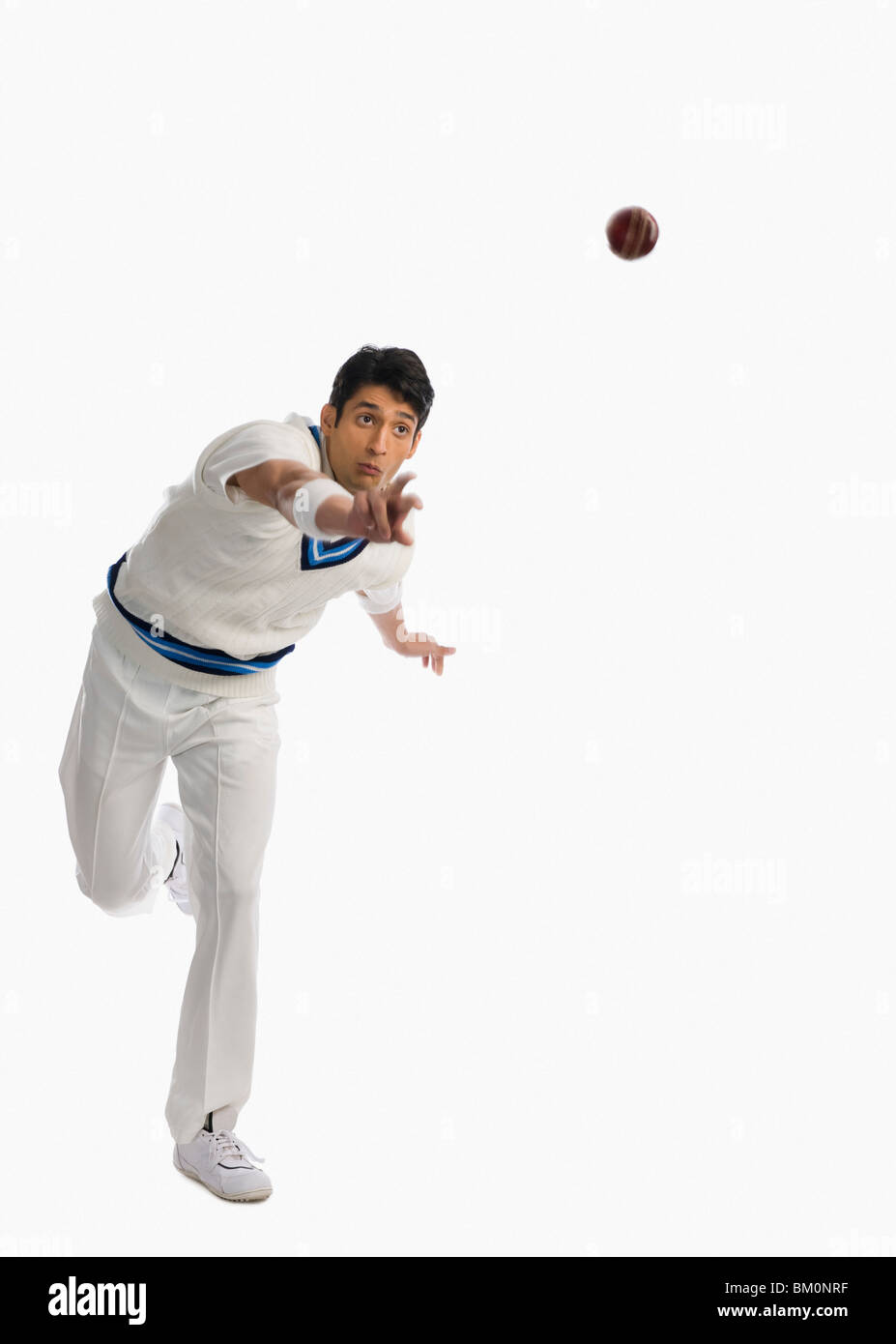 Cricket bowling Cut Out Stock Images & Pictures - Alamy