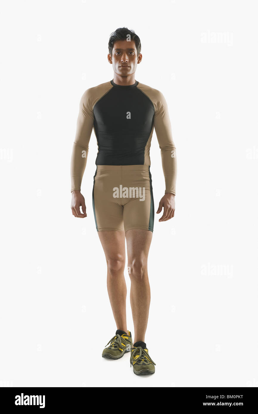 Person wearing shorts Cut Out Stock Images & Pictures - Alamy