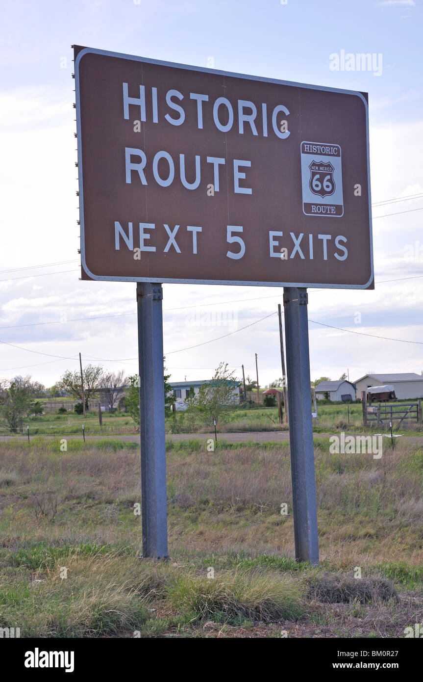 Route 66 route66 sign historic rt66 rt new mexico hi-res stock ...