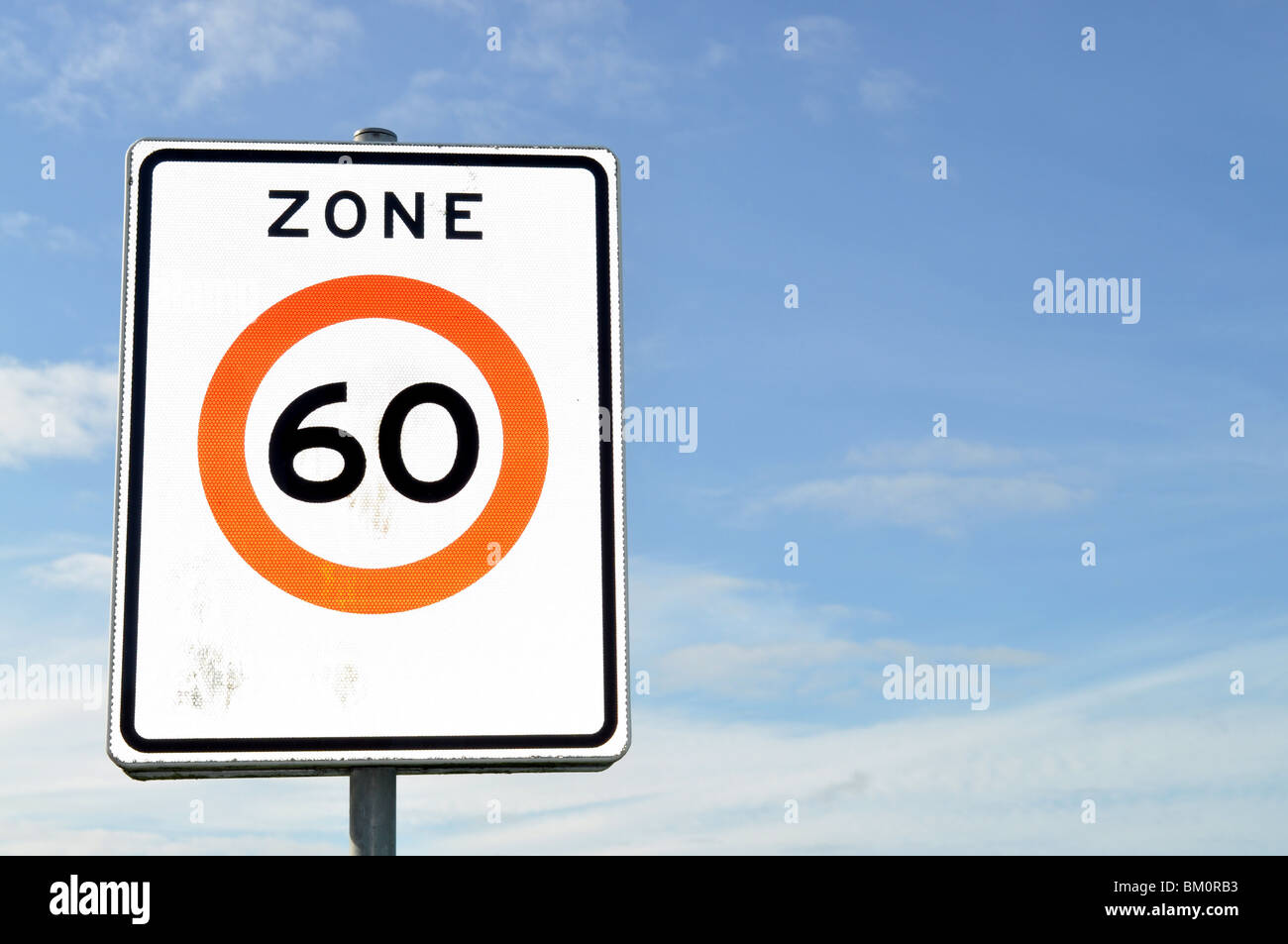 Speed limit sign 60 hi-res stock photography and images - Alamy