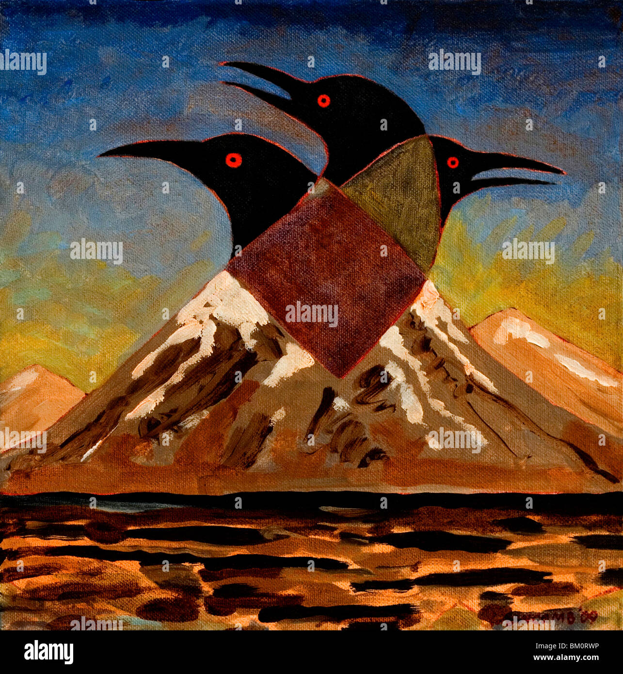 Blackbird I John Newcomb (b.20th C. American Stock Photo - Alamy