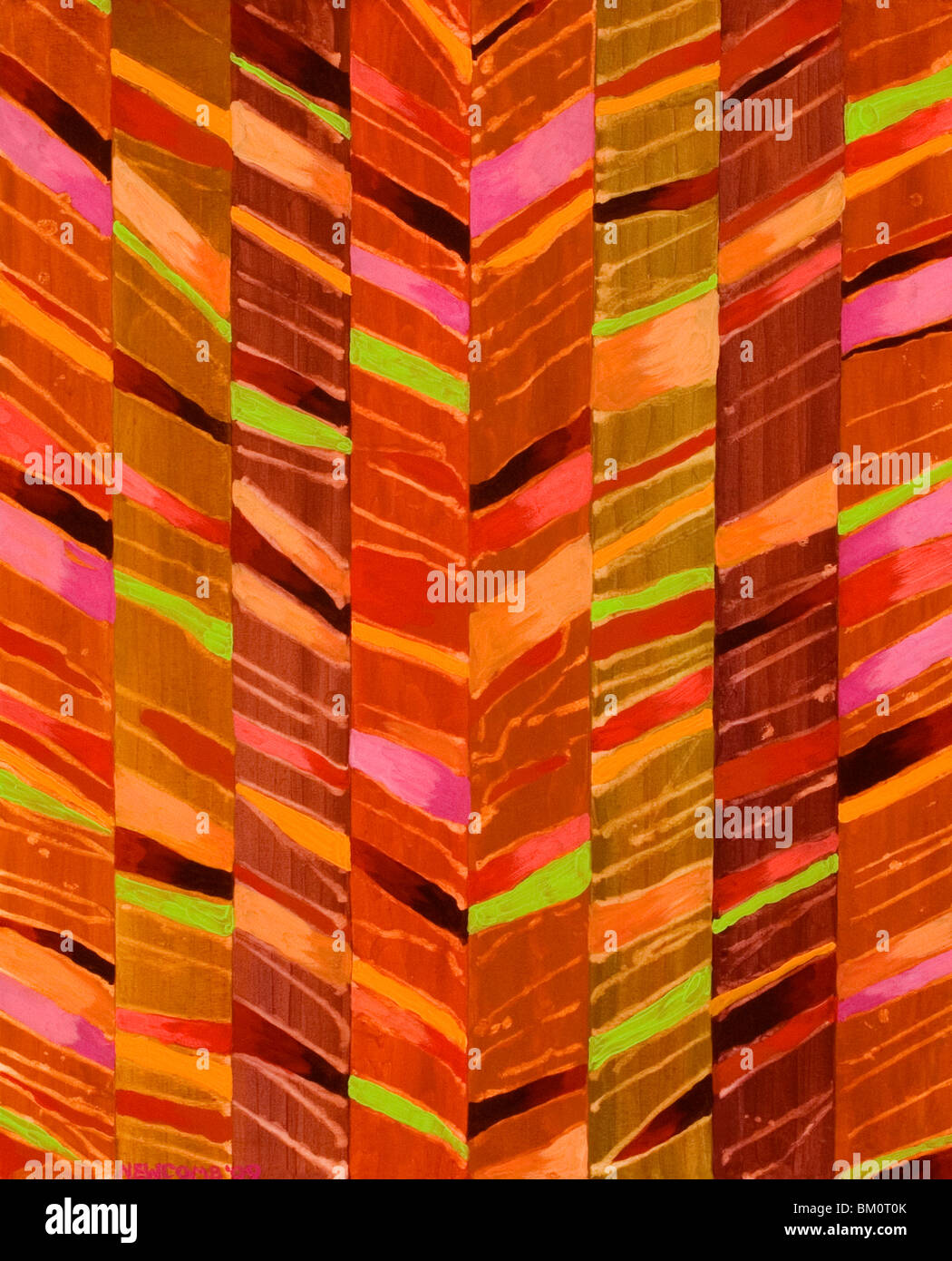 Banner Prism 2009 John Newcomb (b.20th C. American) Acrylic Private ...