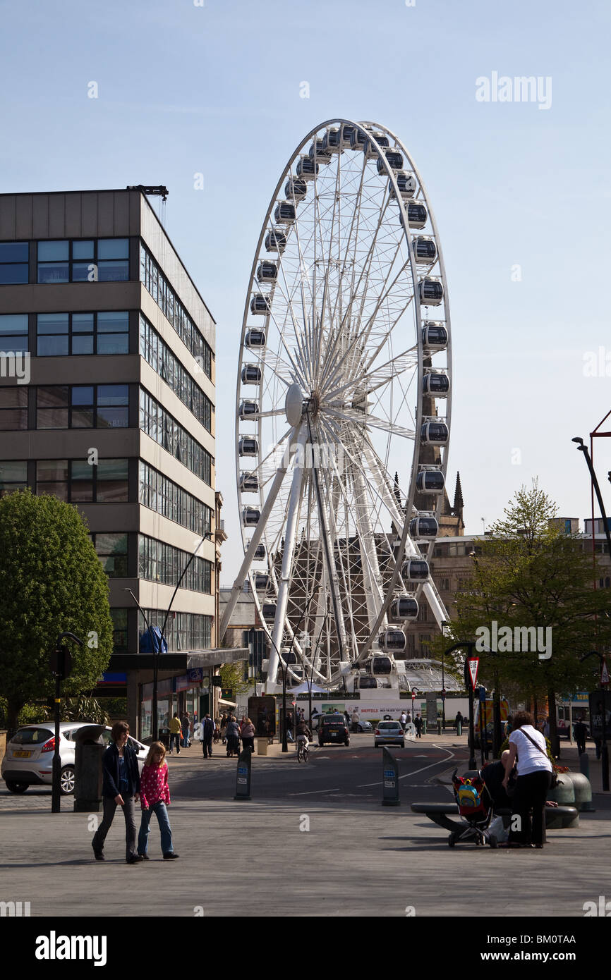 Sheffield Eye Ferris wheel, Sheffield, South Yorkshire, England Stock ...