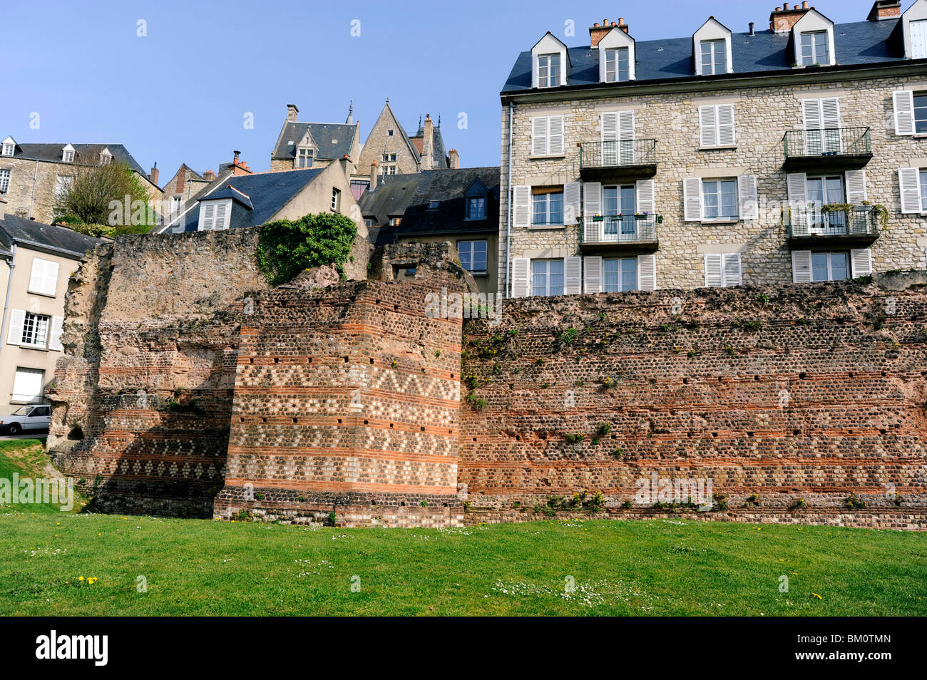 Wall of Plantagenet City, Quay Louis Blanc,Old town of Le Mans, 17Th ...
