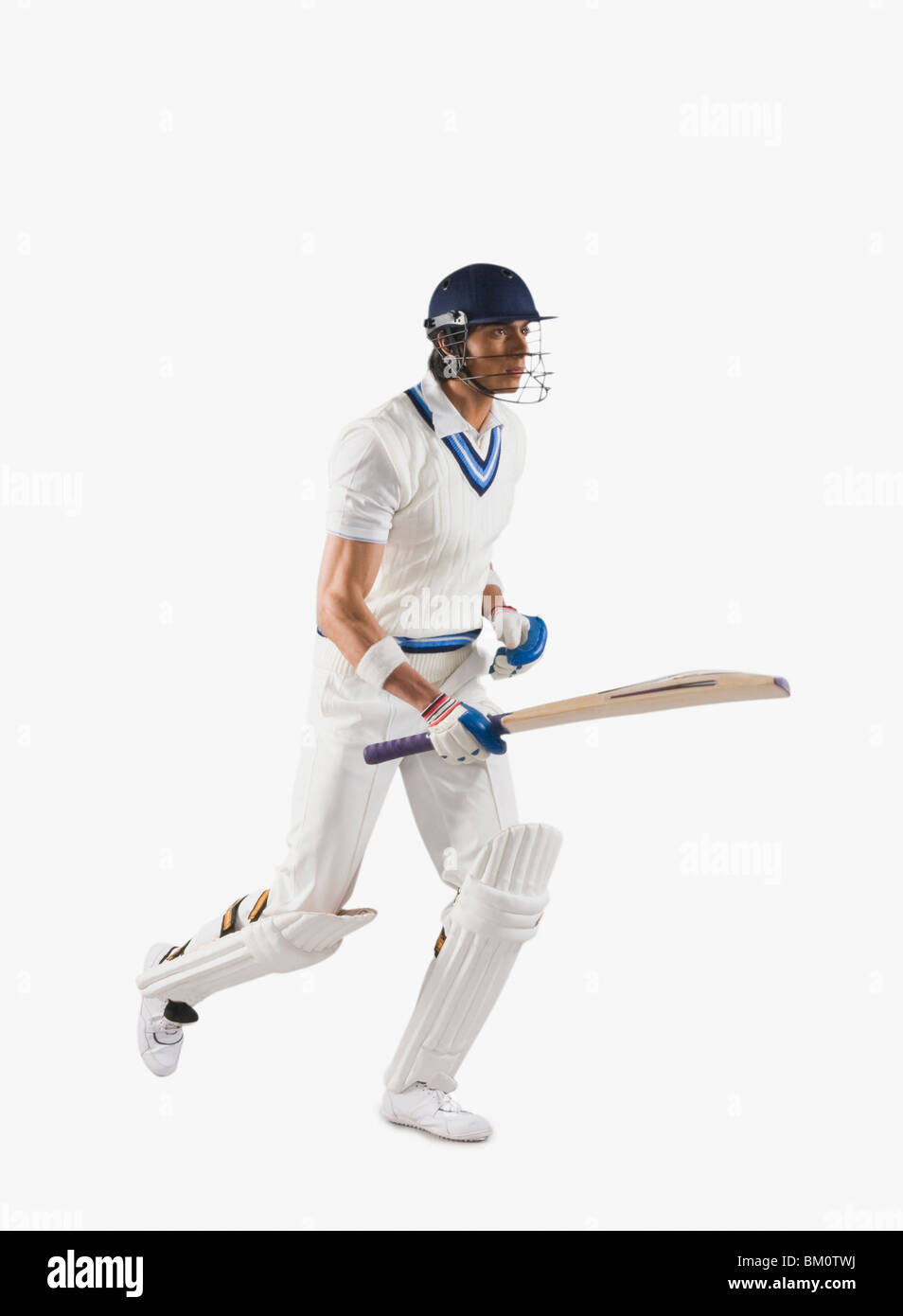 Cricketer running hi-res stock photography and images - Alamy