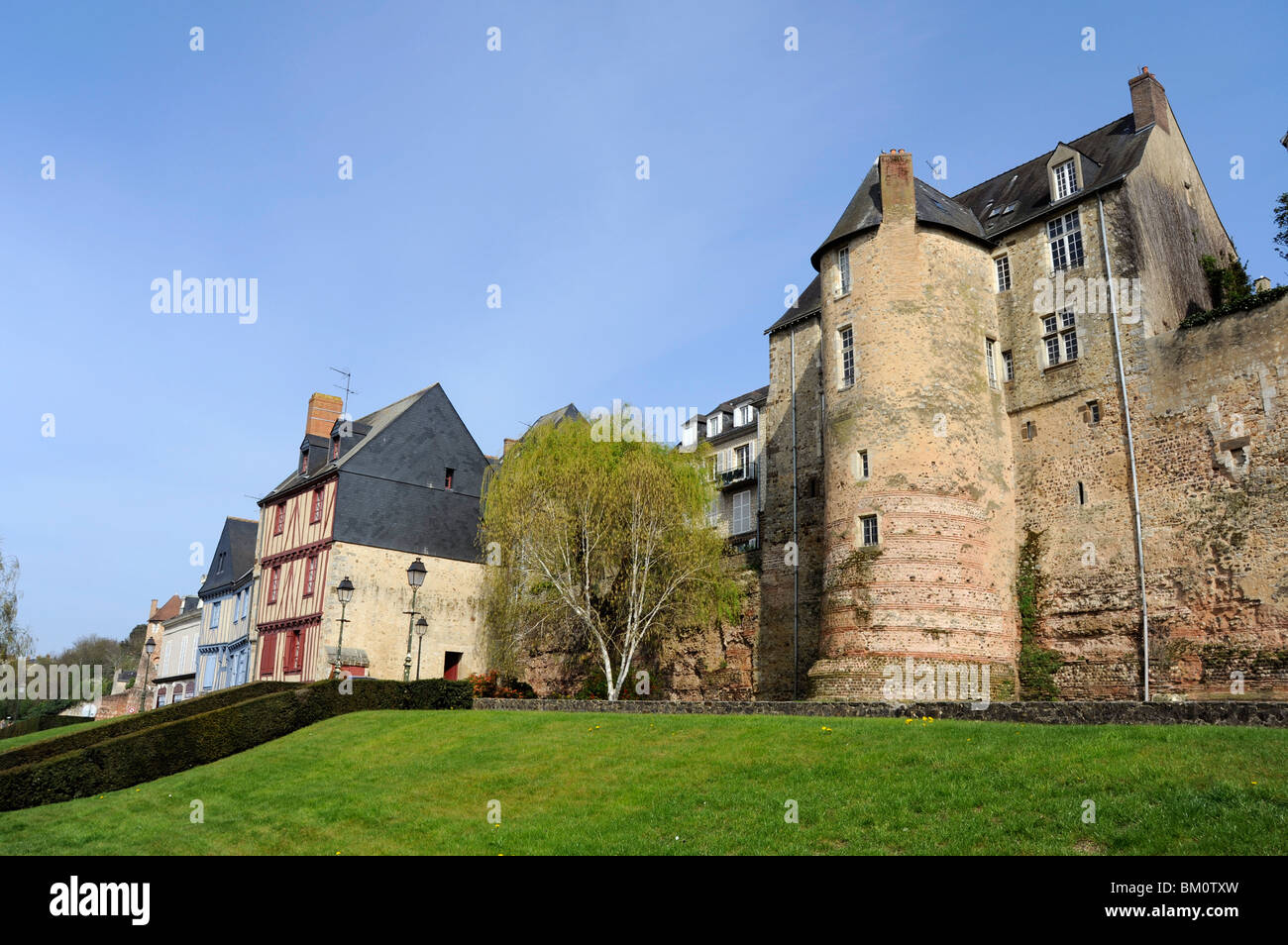 Wall of Plantagenet City, Quay Louis Blanc,Old town of Le Mans, 17Th ...