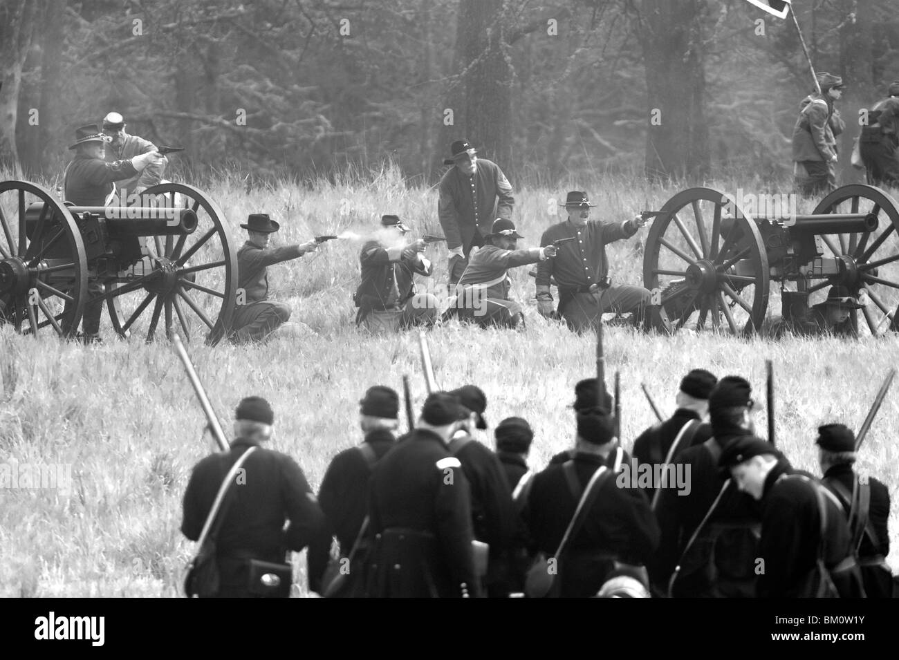 Union soldiers marching Black and White Stock Photos & Images - Alamy