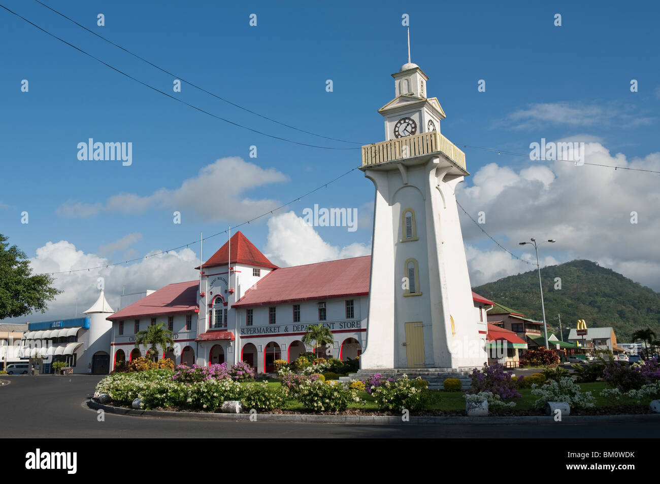 Apia Clocktower, Apia, Upola Island, Samoa Stock Photo - Alamy
