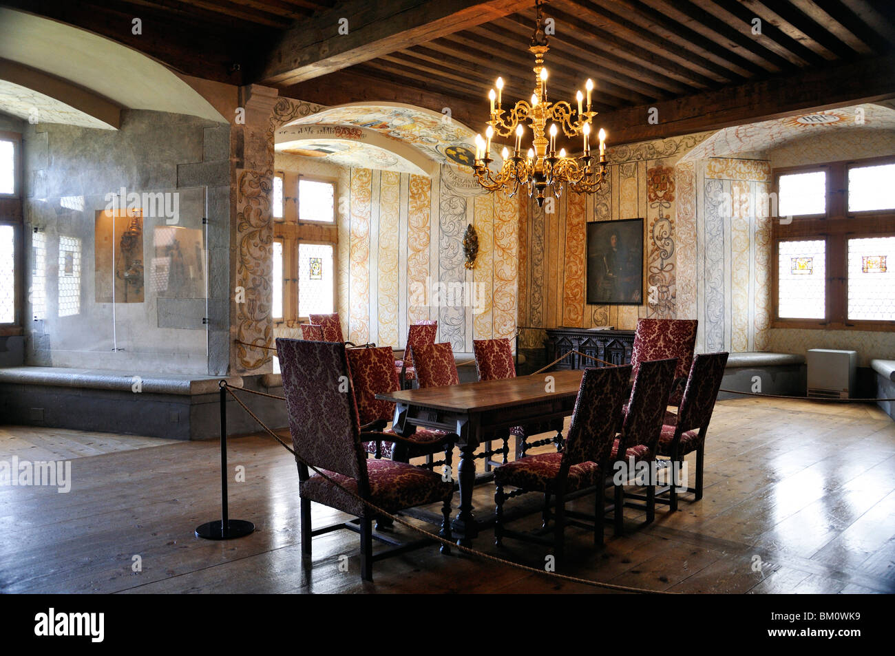 Switzerland swiss schweiz interior old furniture dining room hi-res ...