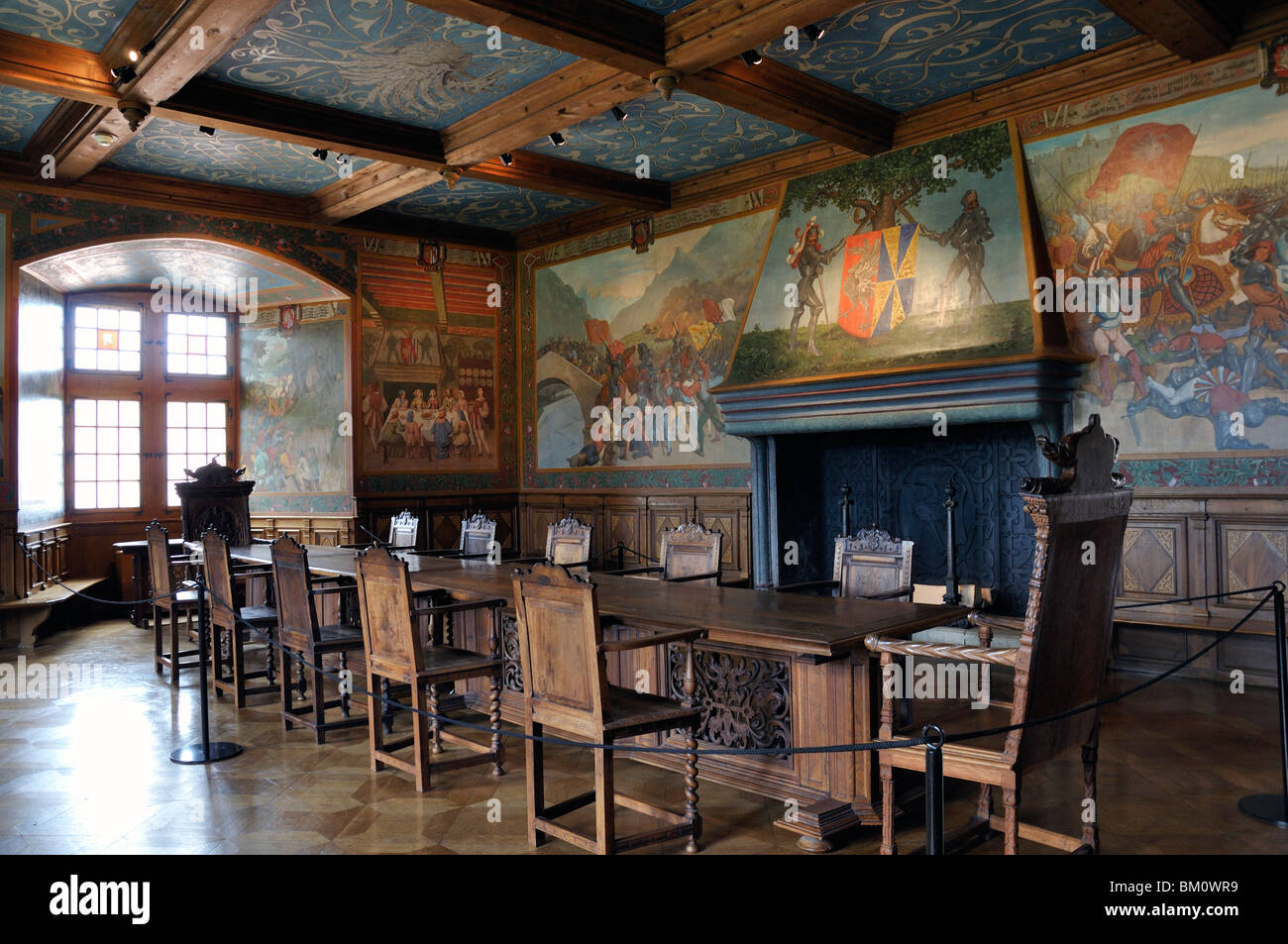 Switzerland swiss schweiz interior old furniture dining room hi-res ...