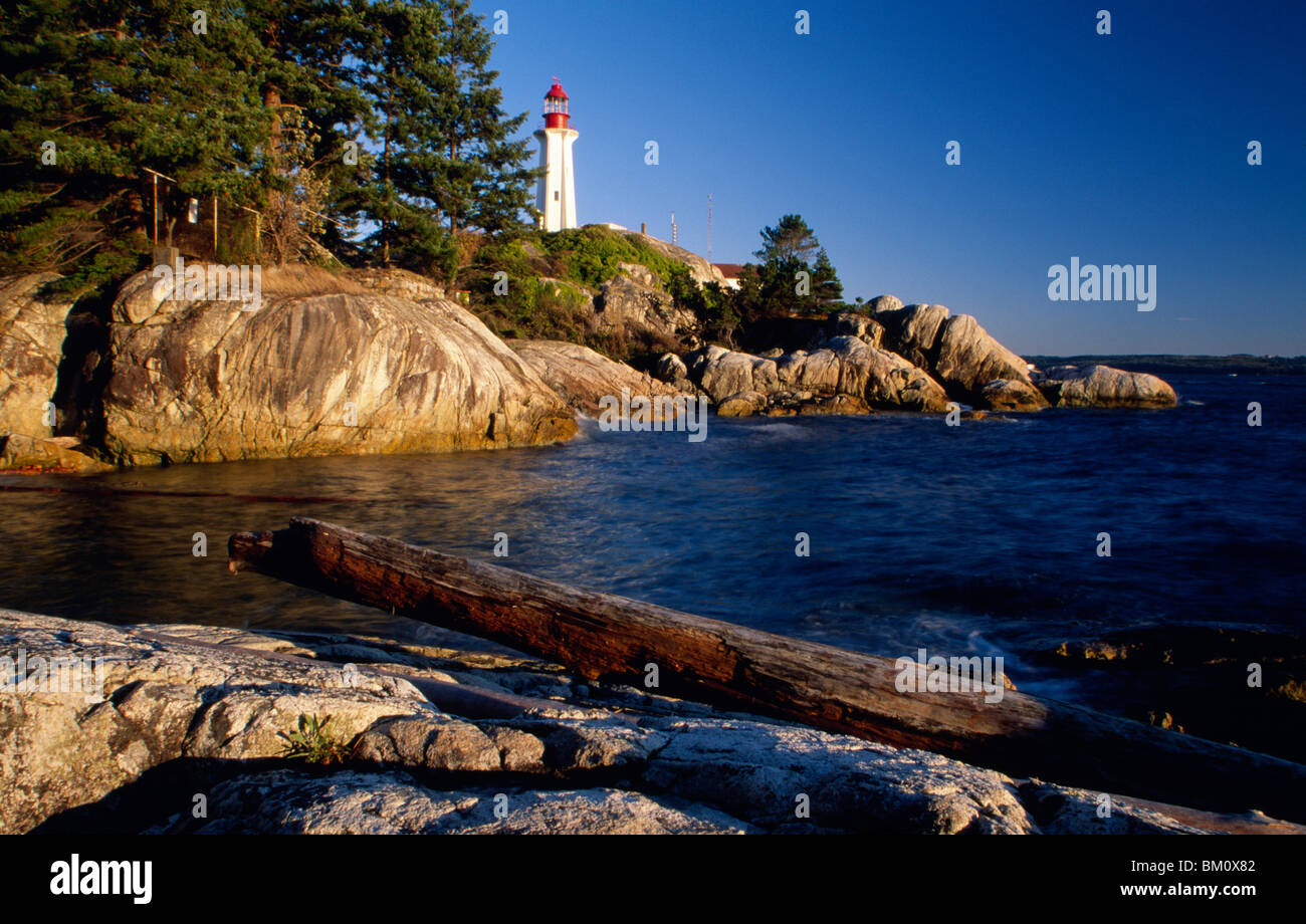 Lighthouse on the coast, Point Atkinson Lighthouse, West Vancouver ...