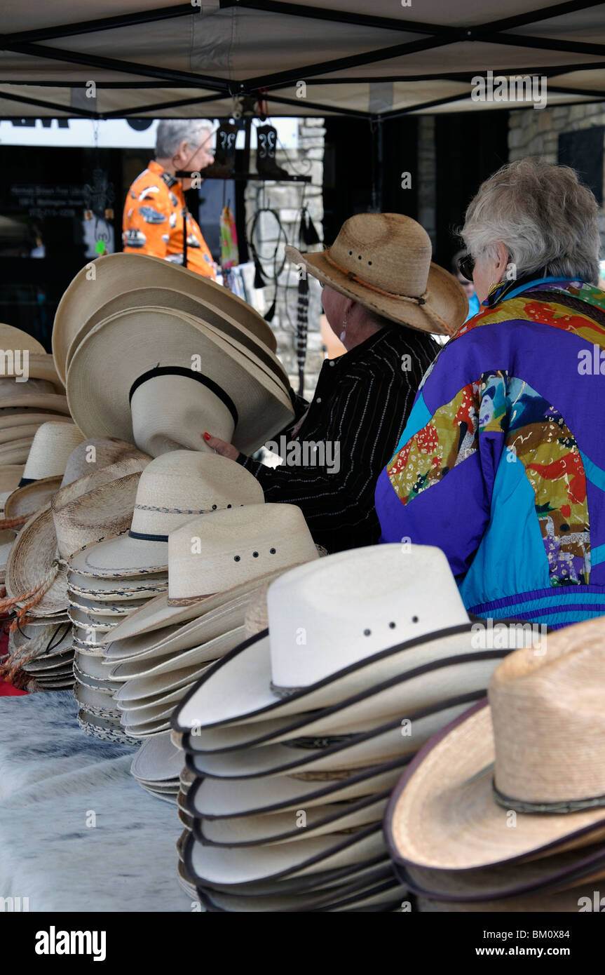 Cowboy hats, Texas, USA Stock Photo - Alamy