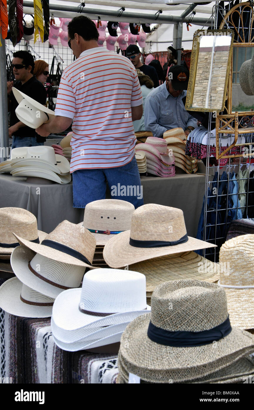 Cowboy hats, Texas, USA Stock Photo - Alamy
