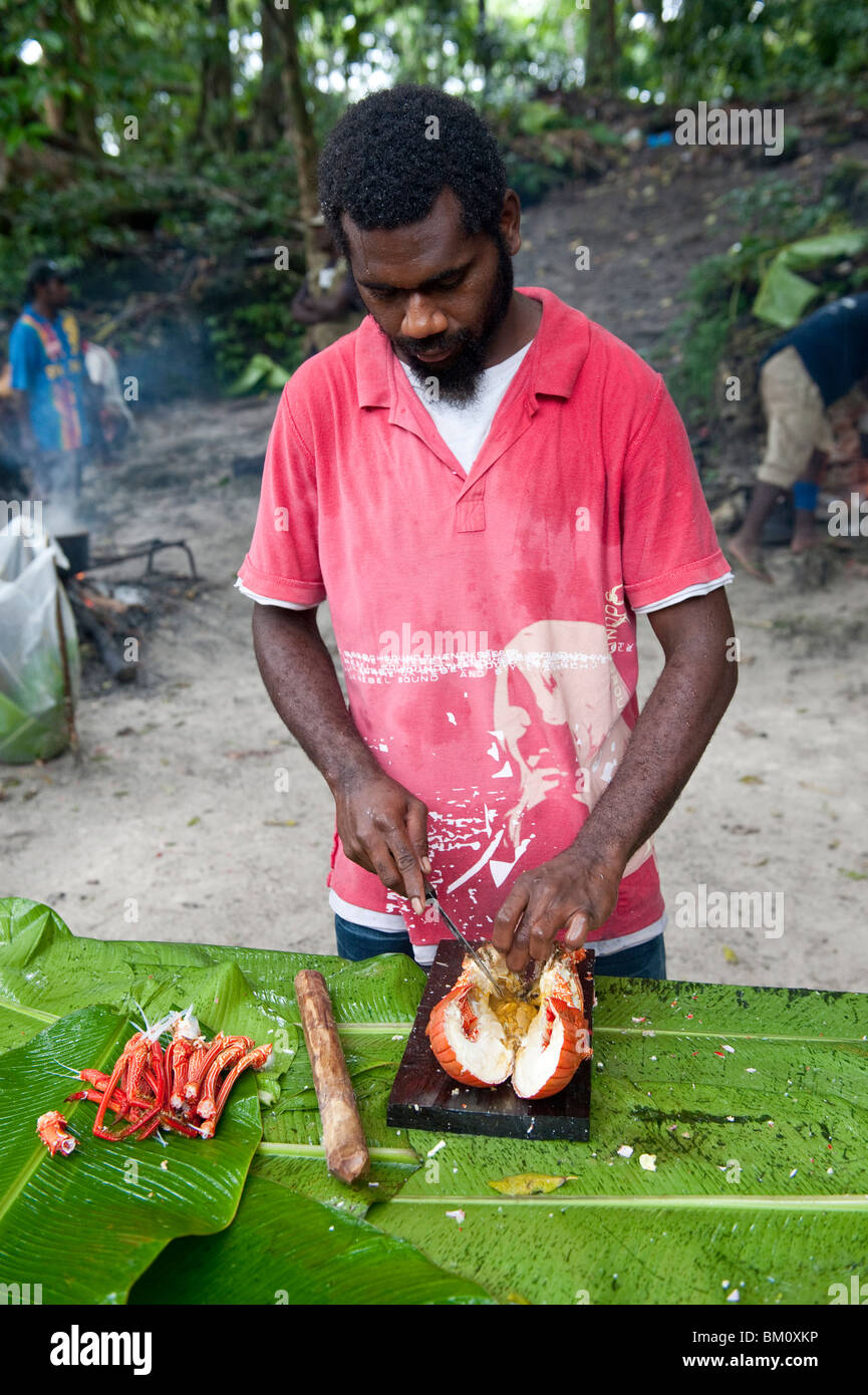 A Local Islander Fisherman Prepares a Fresh Lobster Lunch in Champagne ...