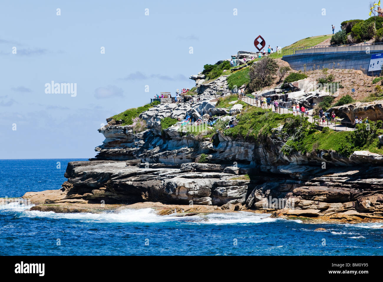 Bondi cliff walk Stock Photo - Alamy