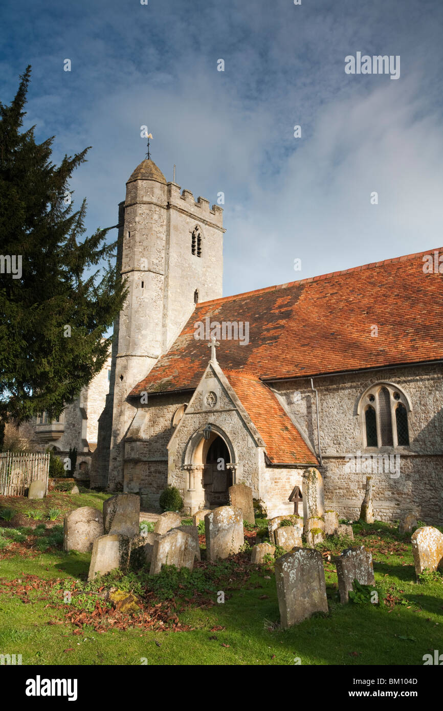 St Peter's parish church in the Oxfordshire village of Little Wittenham ...