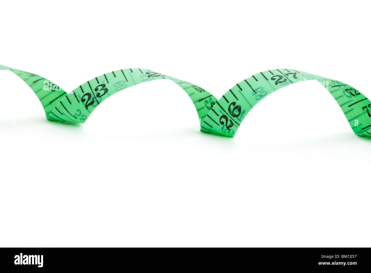 Green Tape Measure close up Stock Photo - Alamy