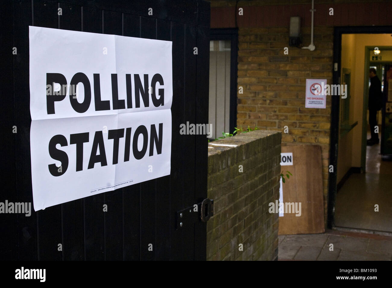 Entrance to a polling station hi-res stock photography and images - Alamy