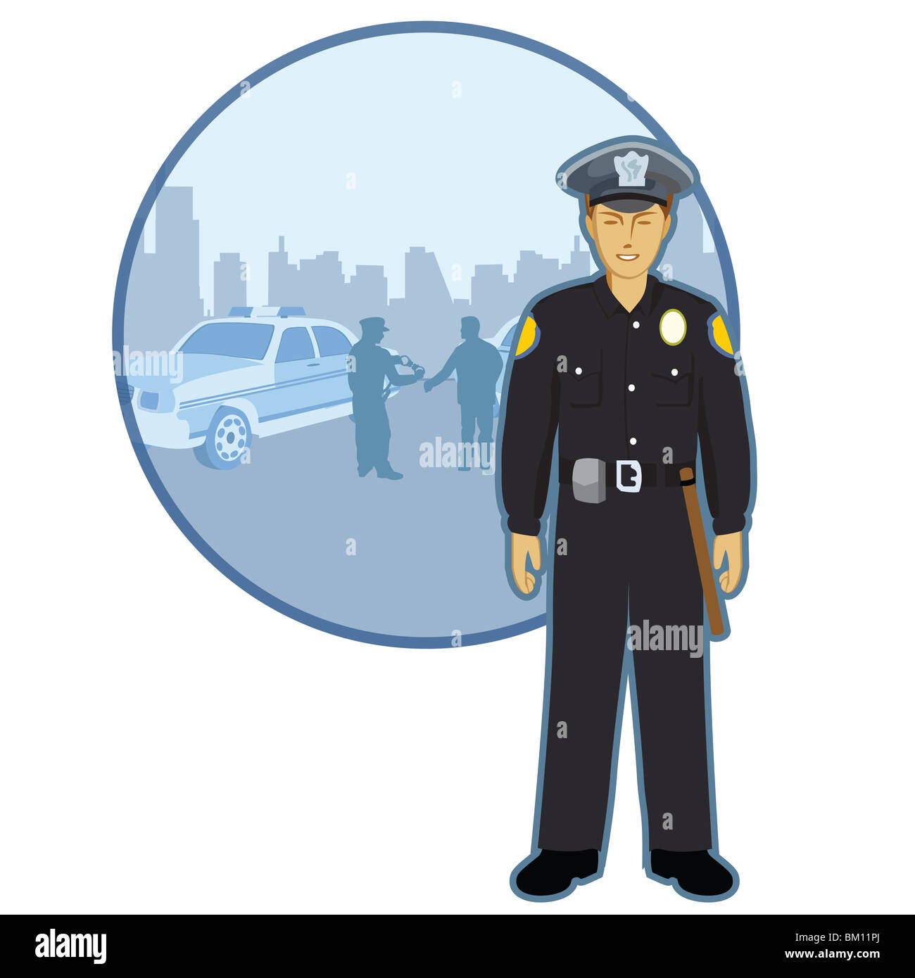 Policeman clip art hi-res stock photography and images - Alamy