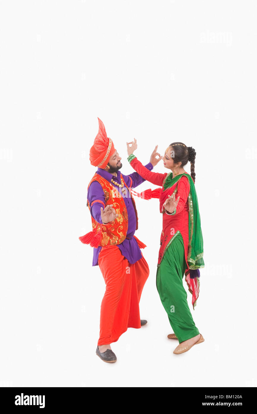Traditional punjabi dancing Cut Out Stock Images & Pictures - Alamy