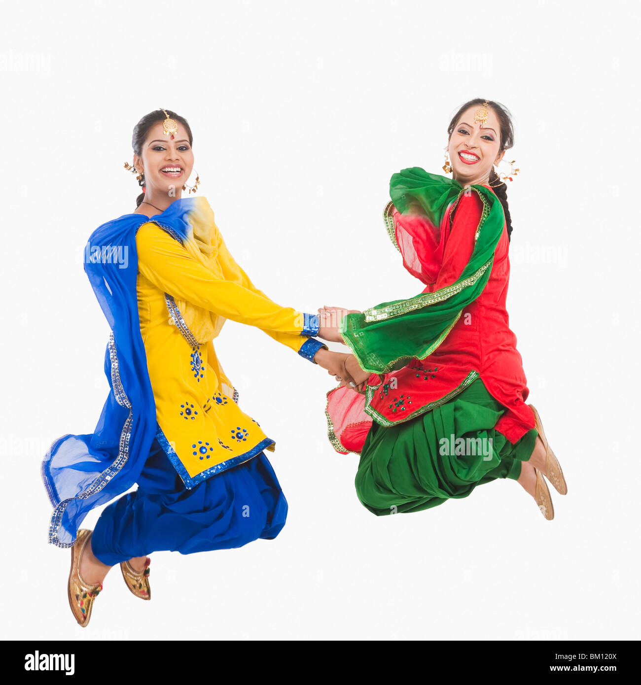 Bhangra the traditional folk dance from Punjab in North India Stock ...