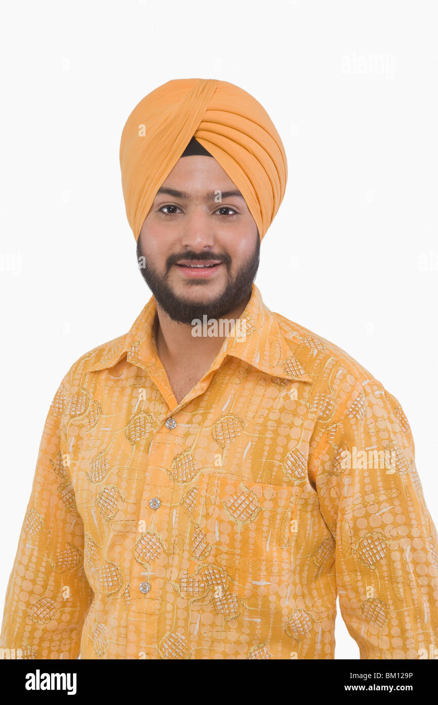 Portrait of a Sikh man Stock Photo - Alamy
