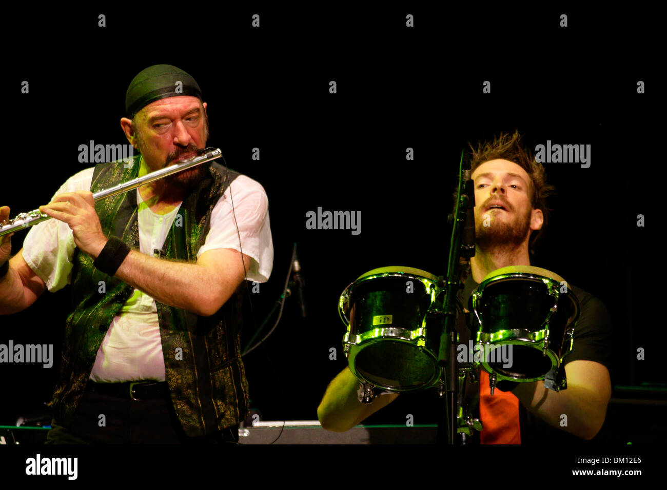 Ian Anderson and James Duncan, Jethro Tull concert in Caesarea, Israel ...