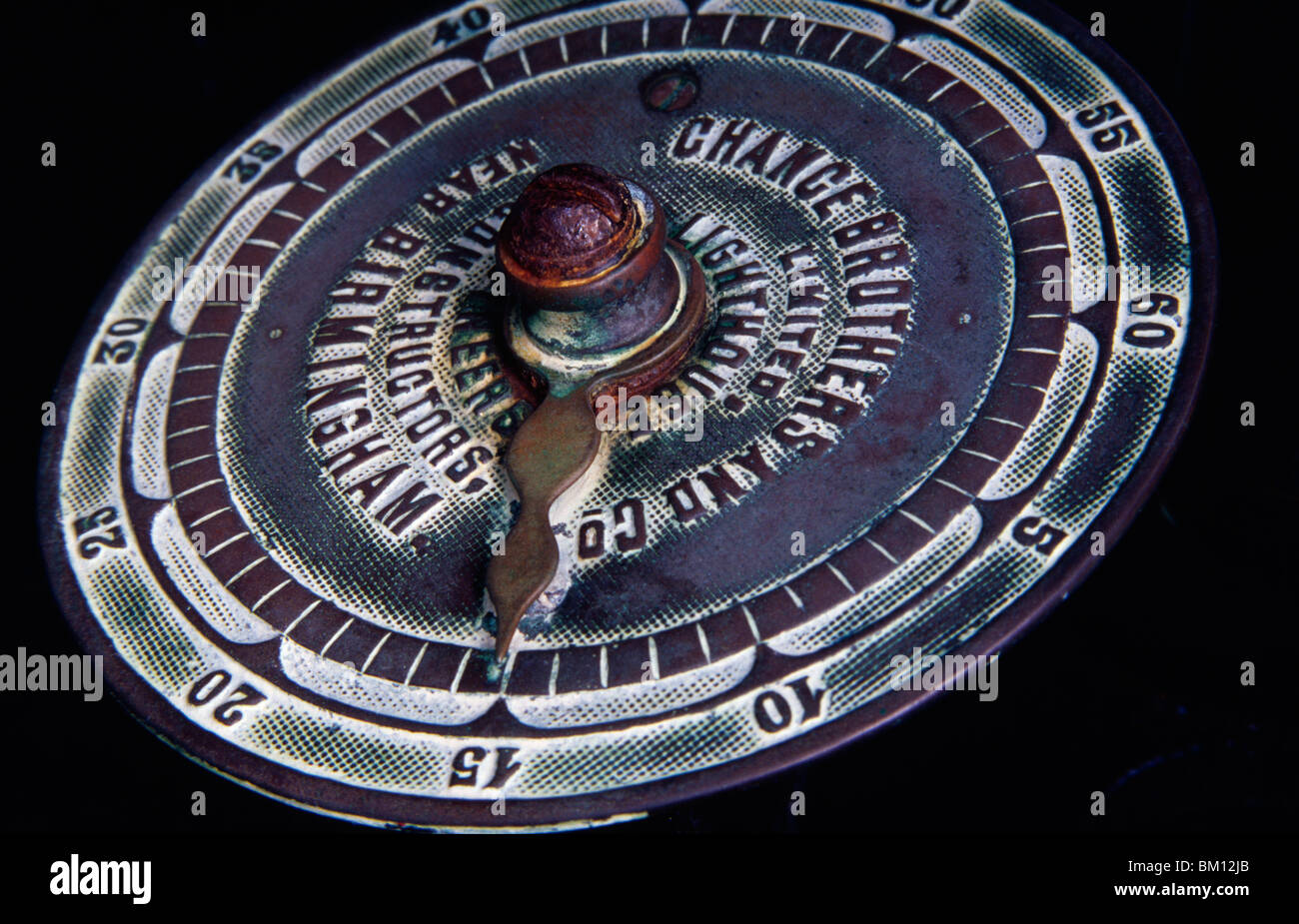 Close-up of a lens rotation machine of a lighthouse, Gibbs Hill ...