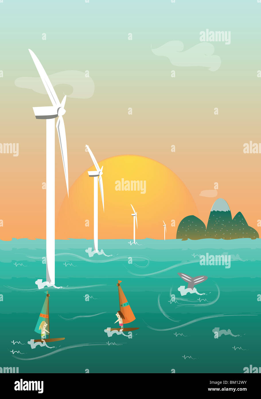 Natural water surface wind generated hi-res stock photography and ...