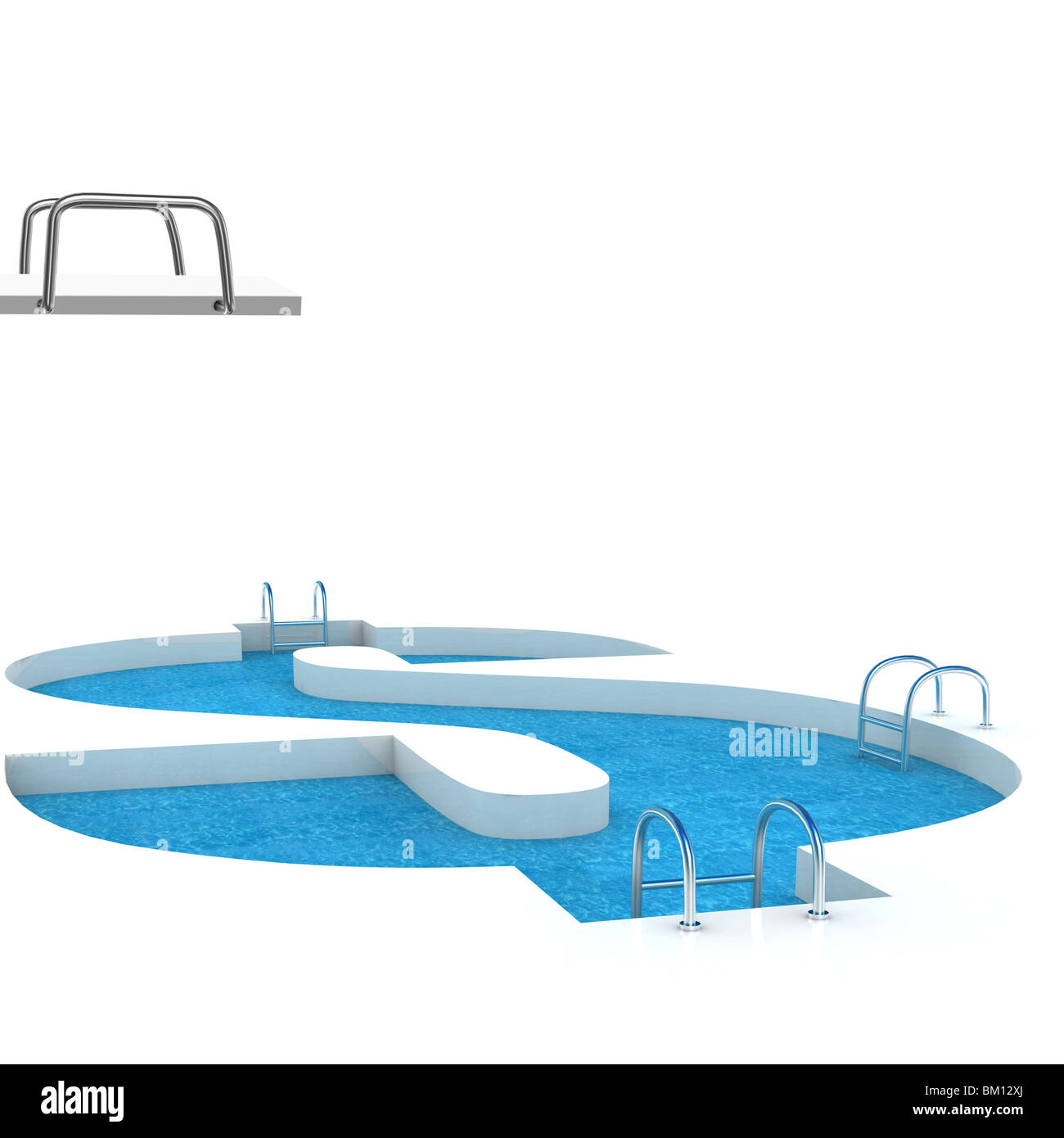 Pool of dollar sign Stock Photo - Alamy