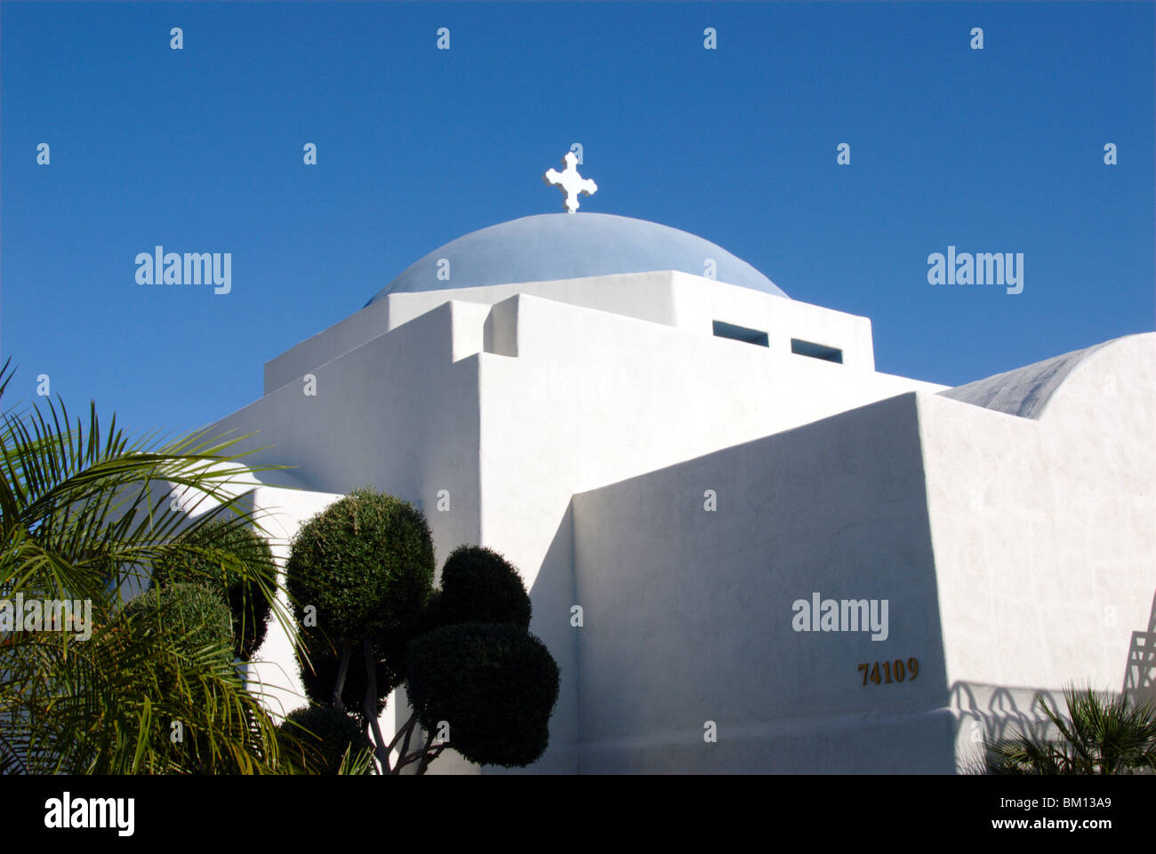 Greek Orthodox -style church, Palm Desert, California Stock Photo - Alamy