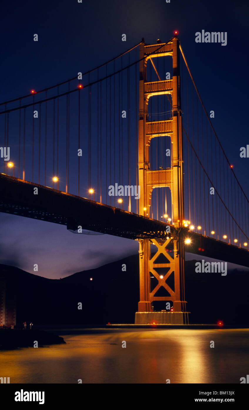 Golden gate bridge lit up hi-res stock photography and images - Alamy