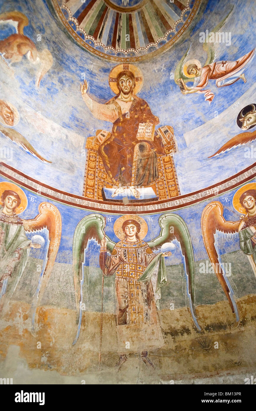 Basilica of Sant Angelo in Formis, Capua, Campania, Italy, Europe Stock ...