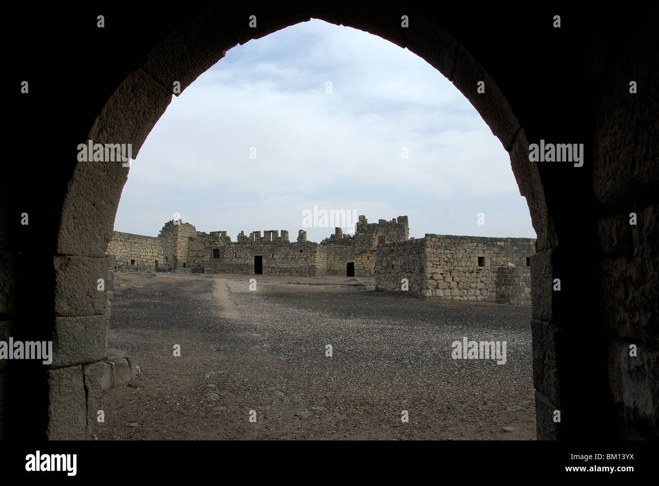 Qasr Azraq, Desert castles, Jordan, Middle East Stock Photo - Alamy