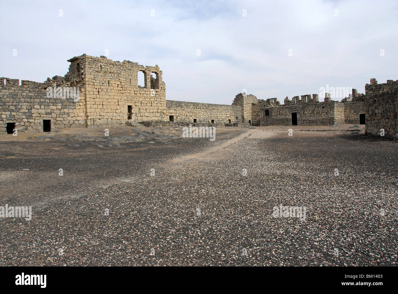 Qasr Azraq, Desert castles, Jordan, Middle East Stock Photo - Alamy