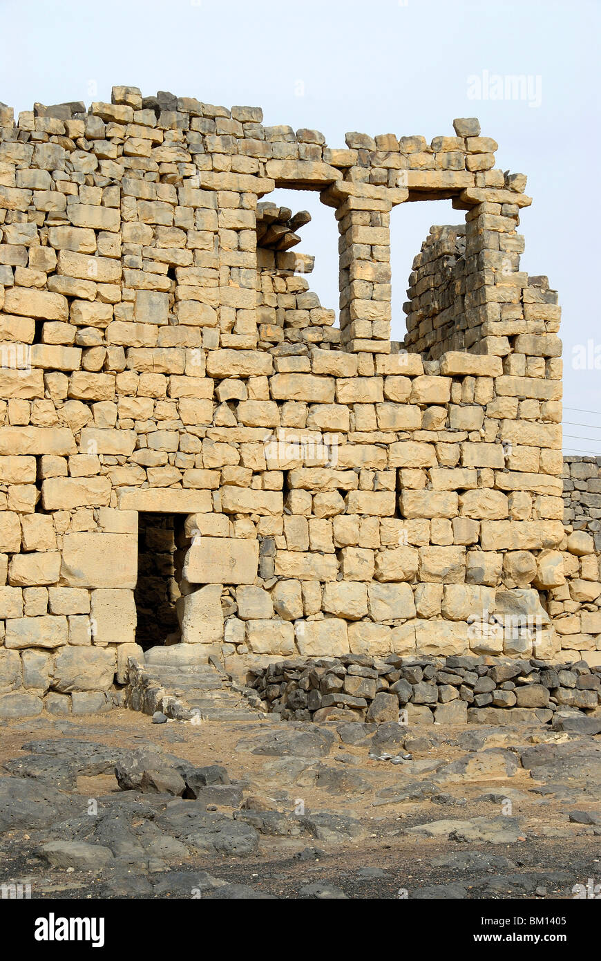 Qasr Azraq, Desert castles, Jordan, Middle East Stock Photo - Alamy