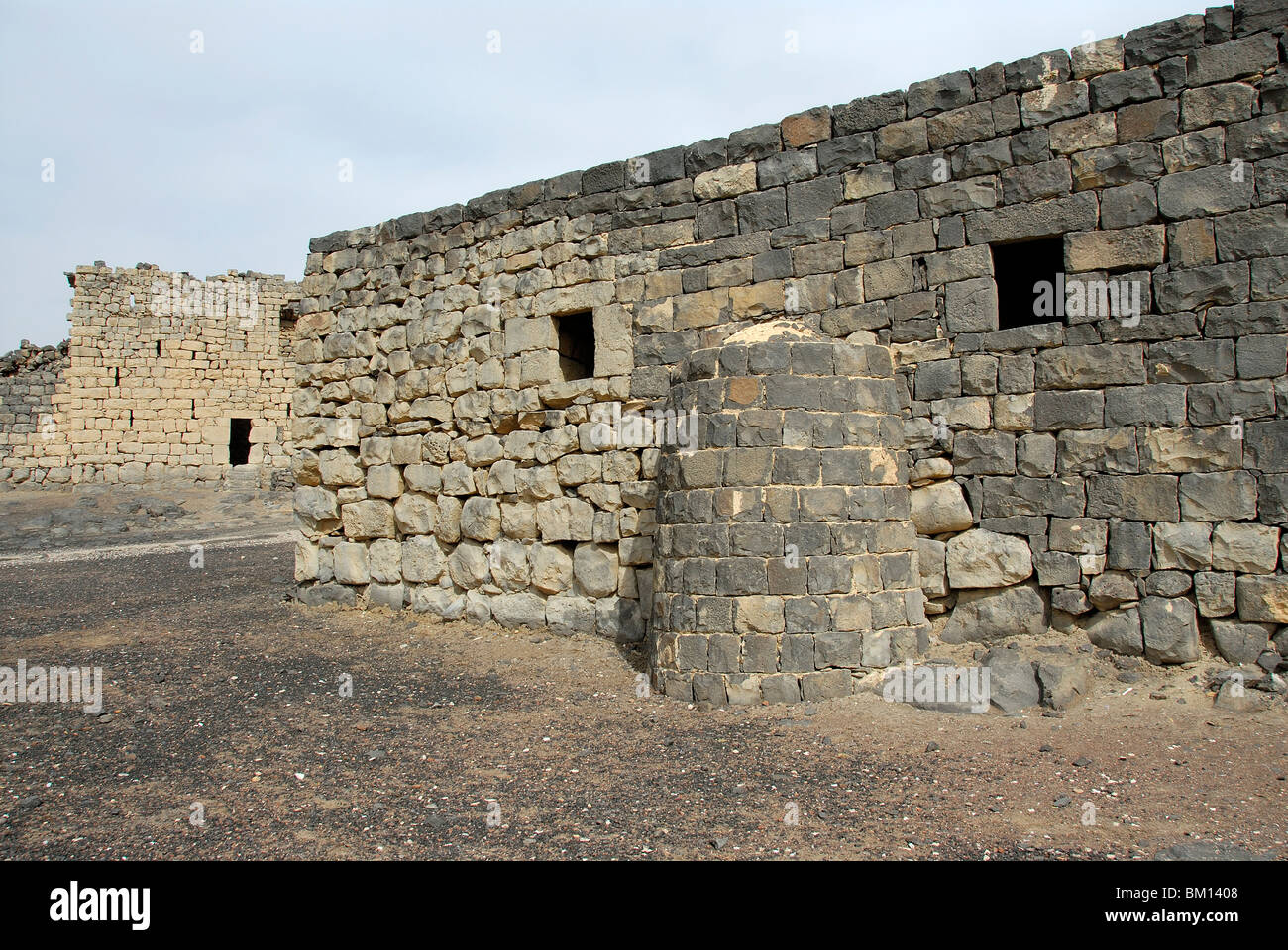 Qasr Azraq, Desert castles, Jordan, Middle East Stock Photo - Alamy