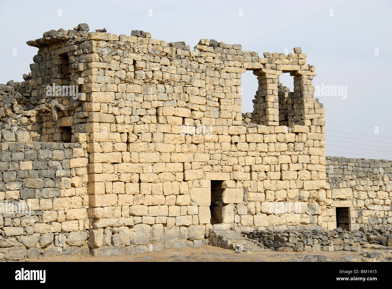 Qasr Azraq, Desert castles, Jordan, Middle East Stock Photo - Alamy