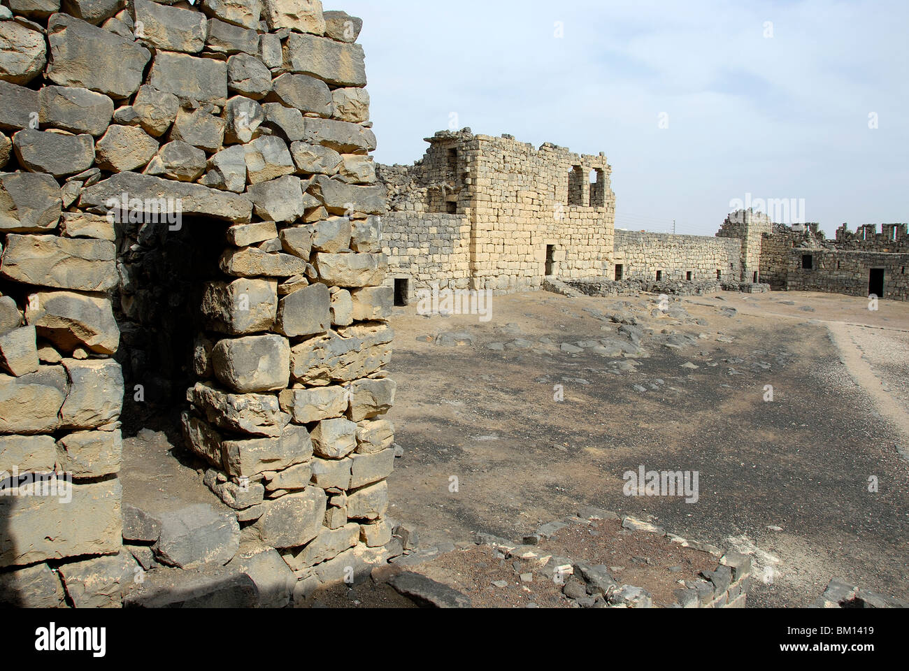 Qasr Azraq, Desert castles, Jordan, Middle East Stock Photo - Alamy